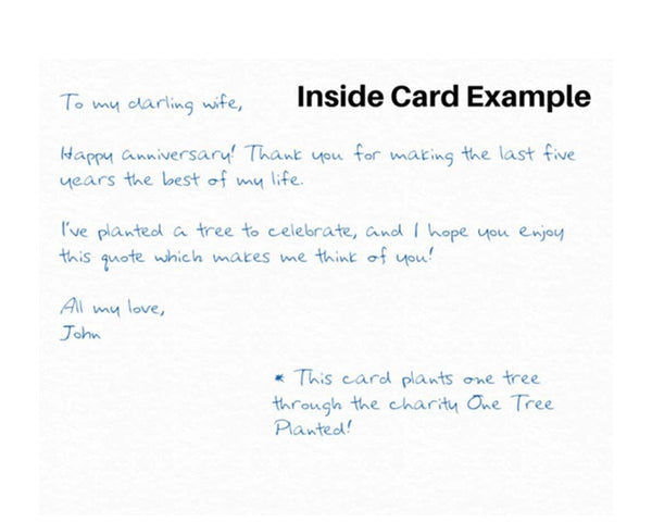 Tree Quote Card | One Tree Planted